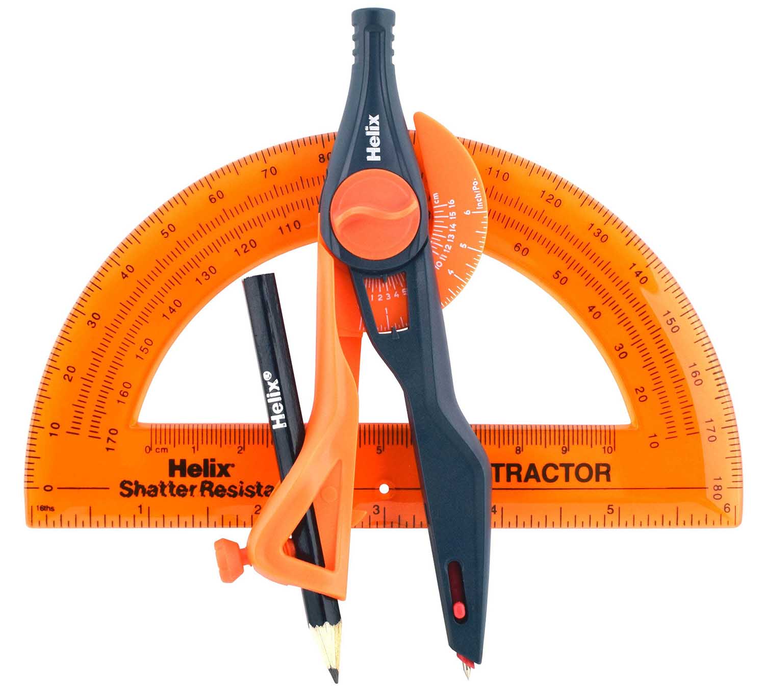 Universal Plastic Locking Compass & Protractor 2 Piece Set – Maped ...