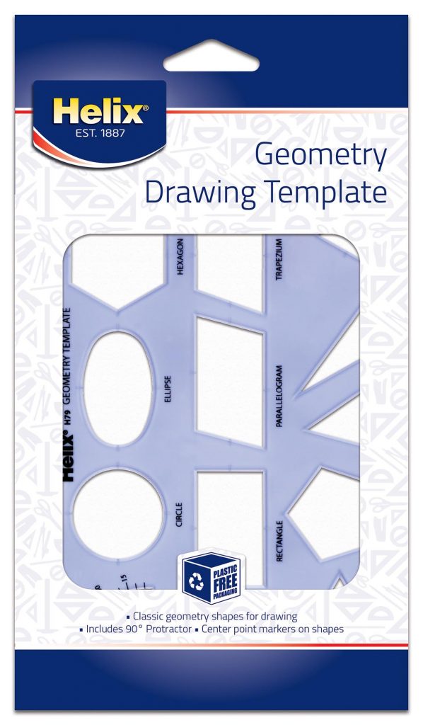 Geometry Shapes Plastic Drawing Template – Maped Helix USA