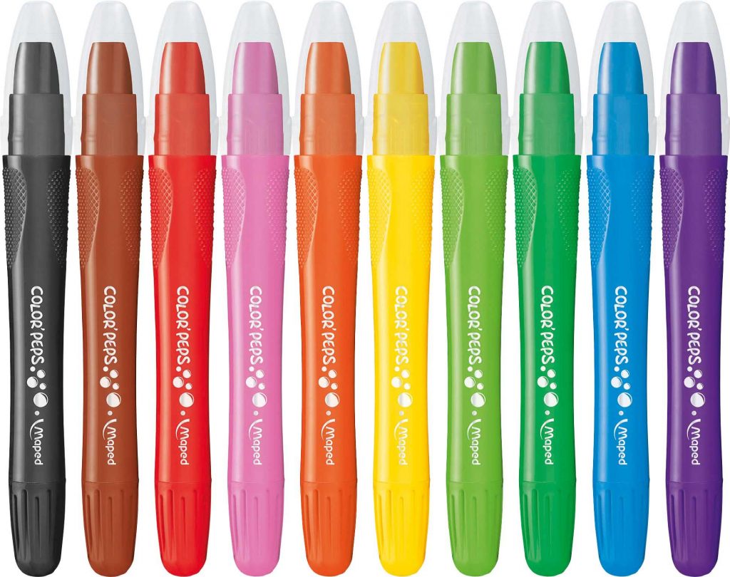Color’Peps Watercolor Gel Retractable Crayons x10 – Maped Helix USA