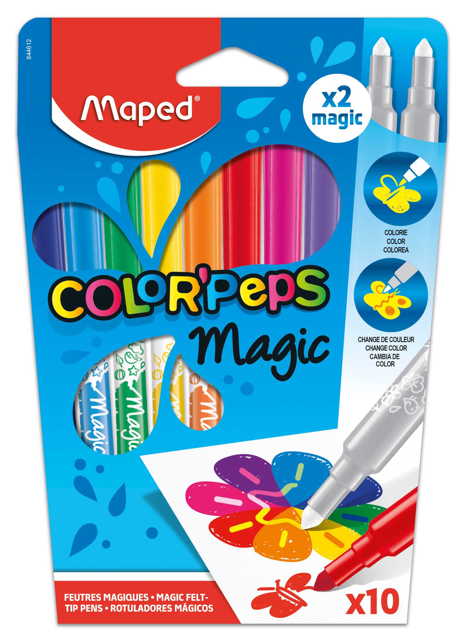 Color’Peps Magic Color-Change Markers x8 + 2 Change Markers – Maped ...