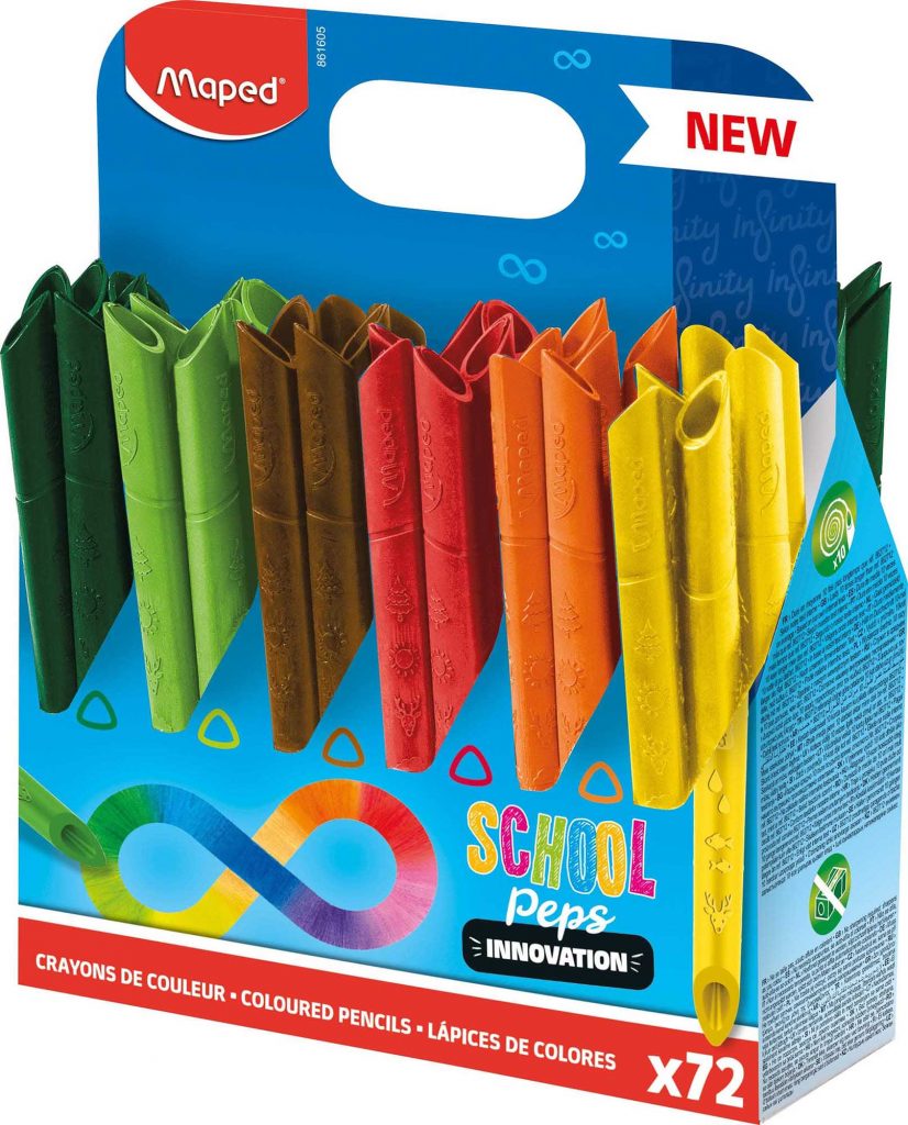 Color’Peps Infinity PlastiClean Colored Pencils Pack x72 – Maped Helix USA