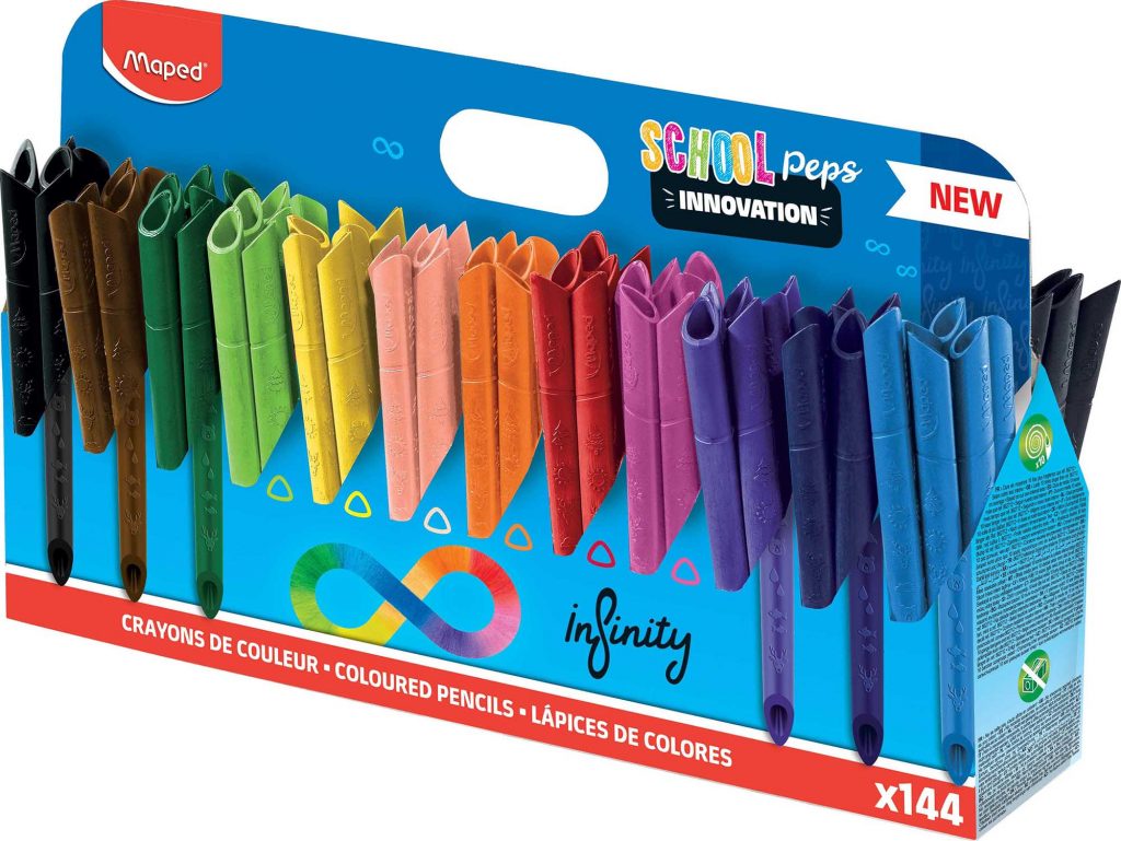Color’Peps Infinity PlastiClean Colored Pencils Pack x144 – Maped Helix USA
