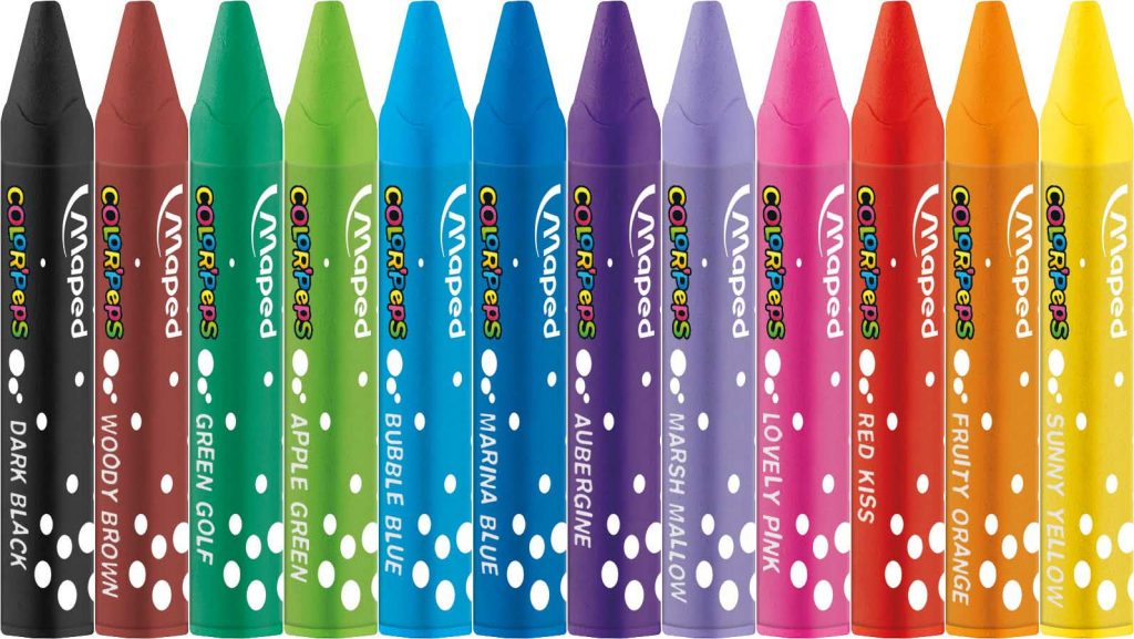 Color’Peps Triangular Oil Pastels x12 – Maped Helix USA
