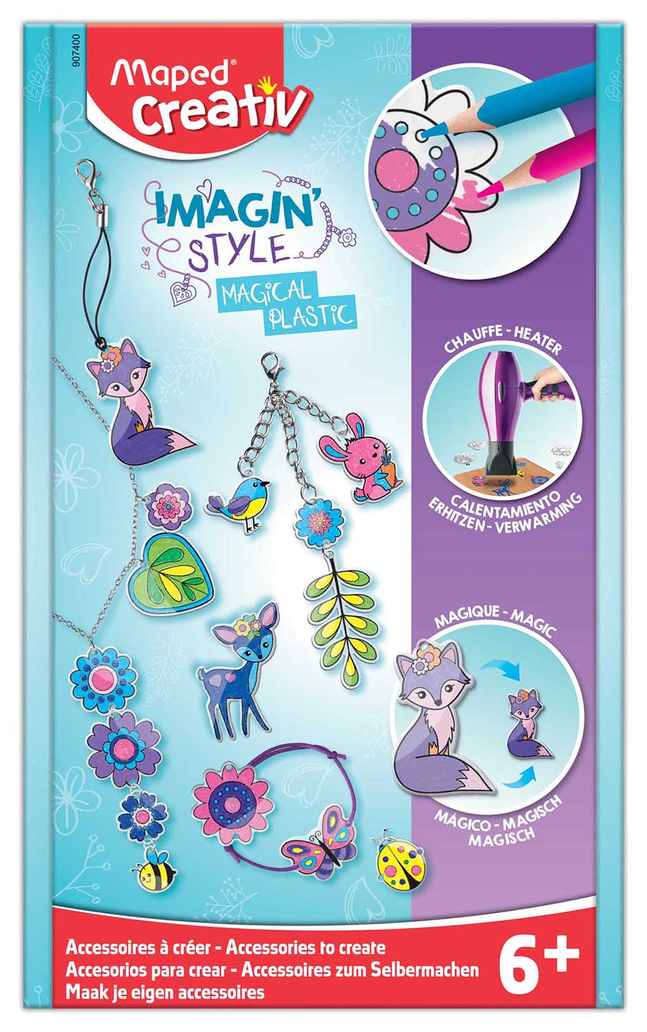 Creativ Imagin’Style Plastic Shrinking Jewelry 38 Piece Kit – Maped ...