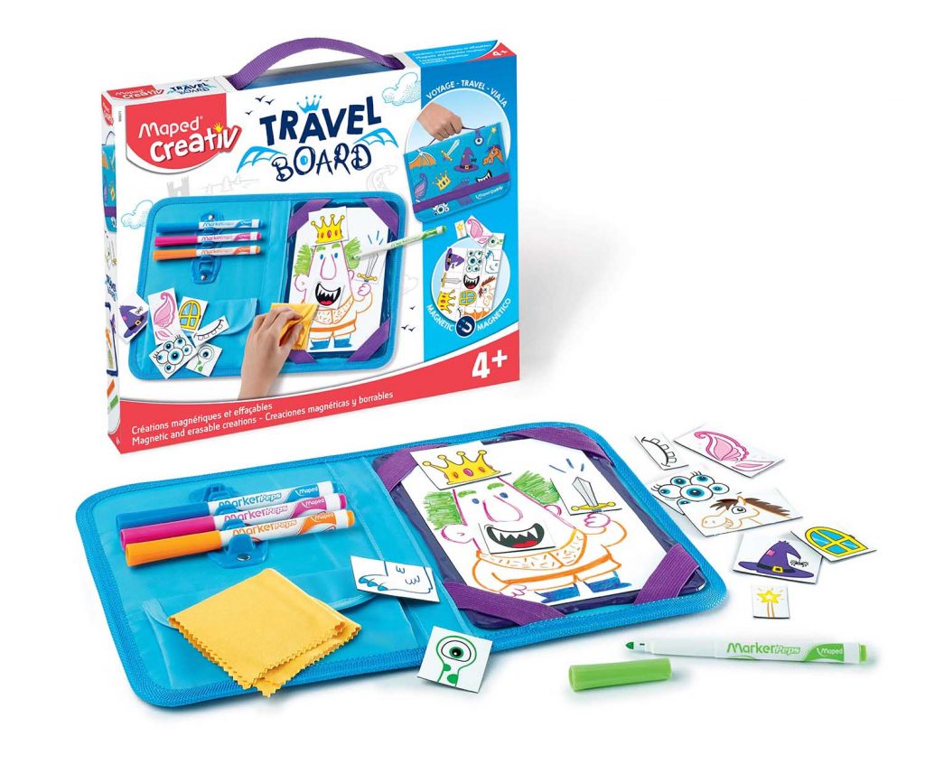 Creativ Magnetic Travel Board 21 Piece Drawing Kit – Maped Helix USA