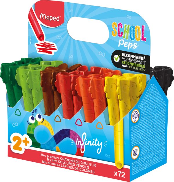 Color’Peps My First Jumbo Infinity PlastiClean Colored Pencils School ...