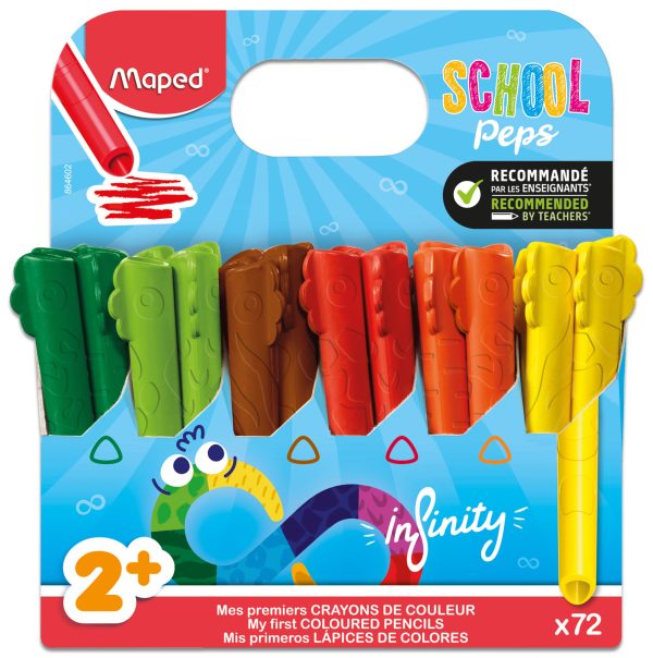 Color’Peps My First Jumbo Infinity PlastiClean Colored Pencils School ...
